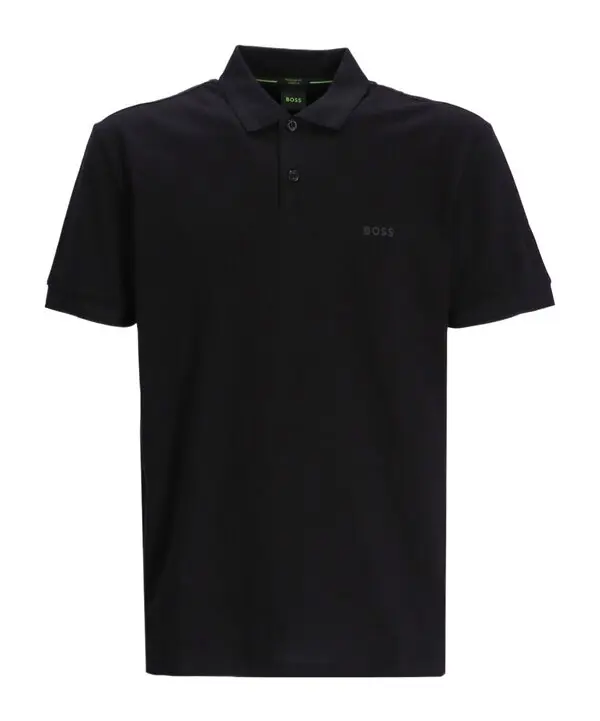 Hugo Boss Short Sleeved Logo Printed Polo Shirt - Black