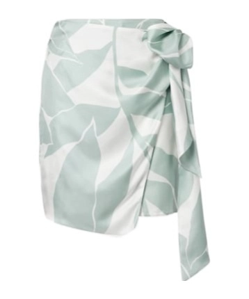 Max Mara Printed Silk Twill Miniskirt
