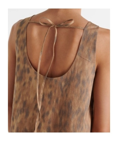 GANNI Ruffled Printed Cotton Minidress