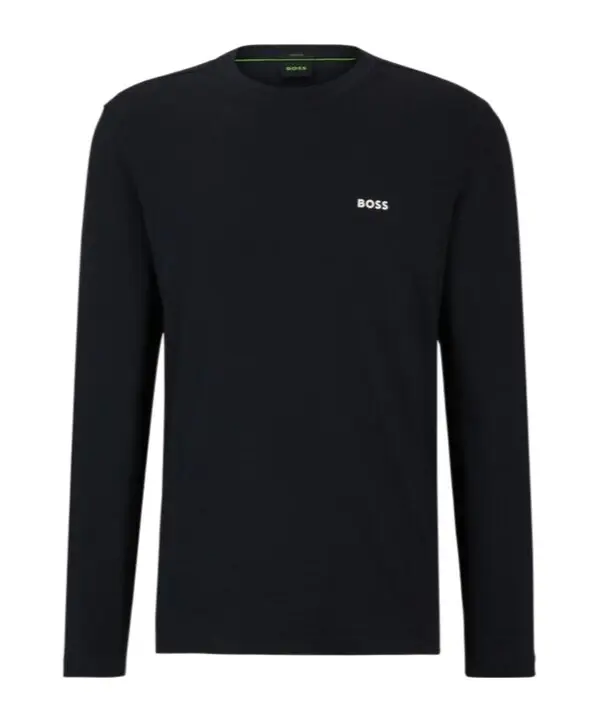 Hugo Boss Contrast-logo Stretch Long-sleeved T-shirt