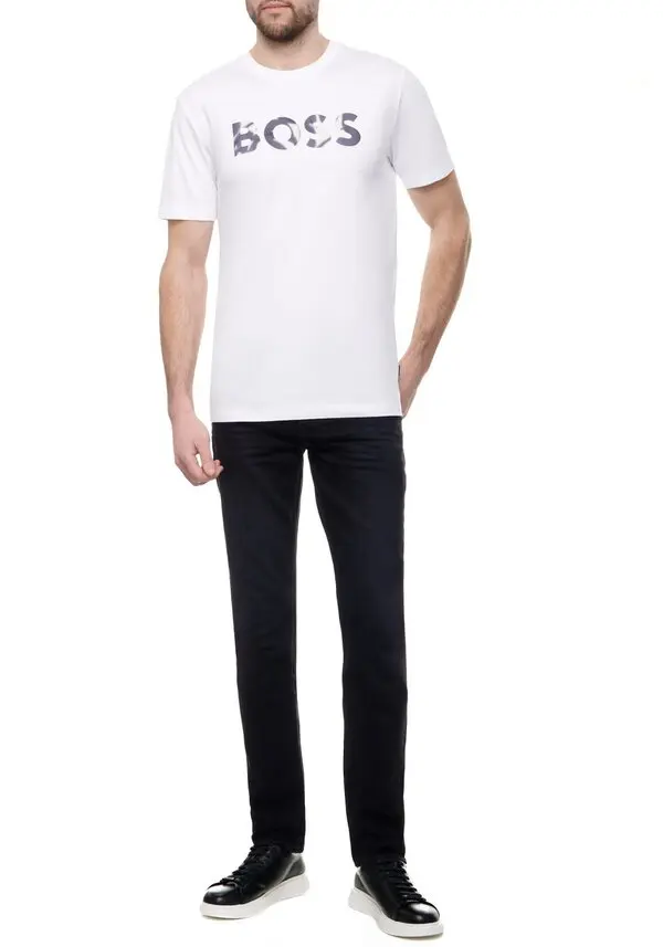 Hugo Boss Logo Printed Crewneck T-shirt