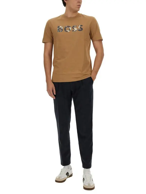 Hugo Boss Logo Printed Crewneck T-shirt