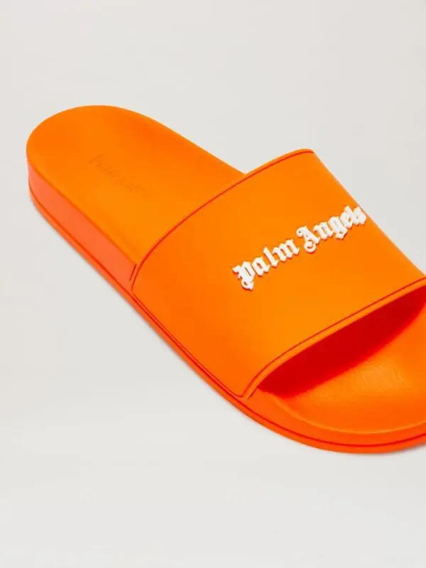 Palm Angels Logo Embossed Slides