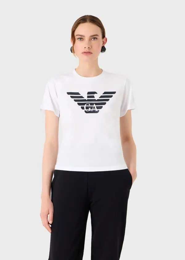 Emporio Armani Logo Crewneck T-shirt - White
