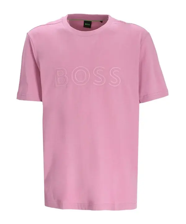 Hugo Boss Logo-print Cotton T-shirt - Pink
