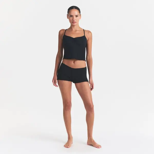 SKIMS Sleep Cami Top Set | Black - Onyx