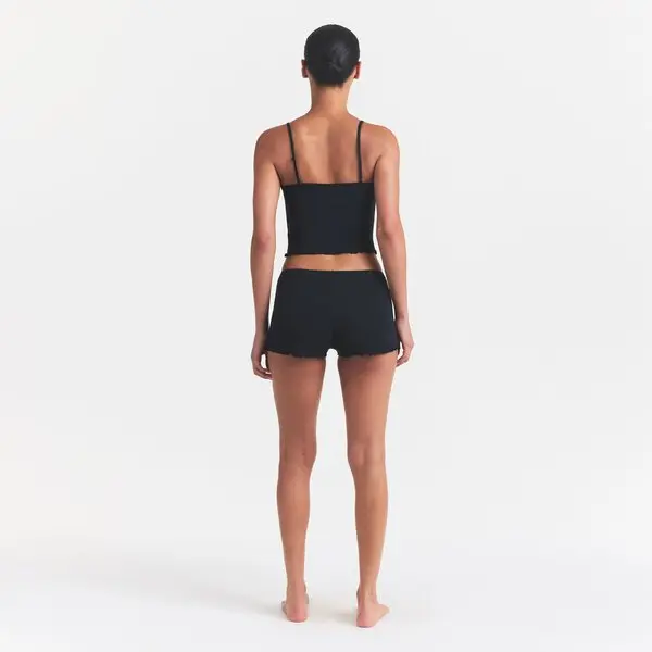 SKIMS Sleep Cami Top Set | Black
