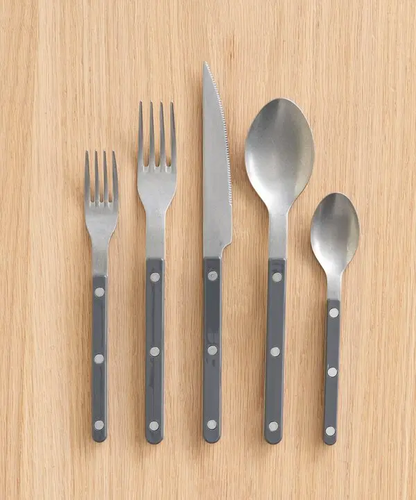 SABRE Bistro Vintage Finish Cutlery Set - Grey