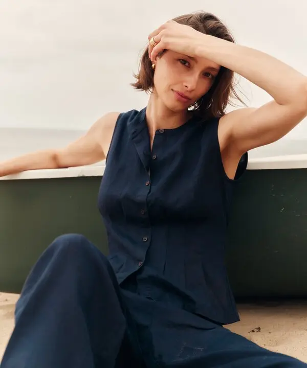 Jenni Kayne Linen Lara Top