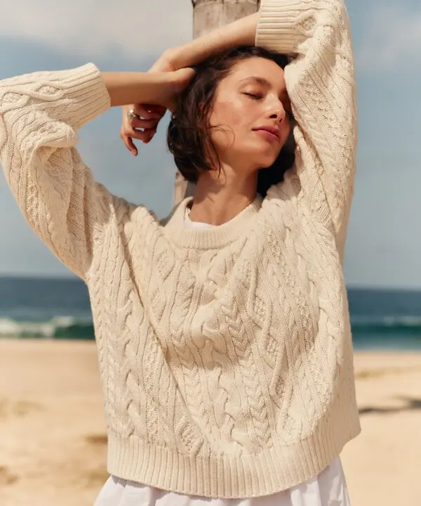 Jenni Kayne Aire Crewneck Top - Ivory