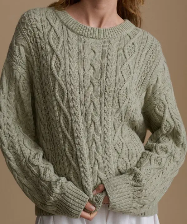 Jenni Kayne Aire Crewneck Sweater - Sage