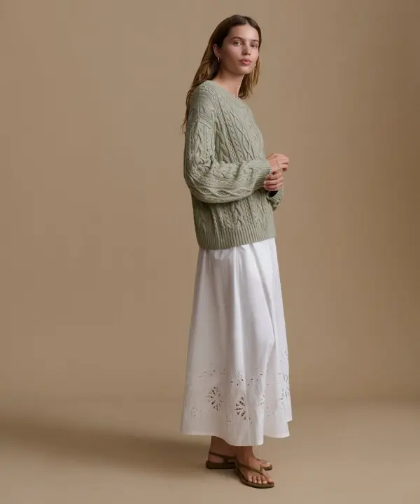 Jenni Kayne Aire Crewneck Sweater - Sage