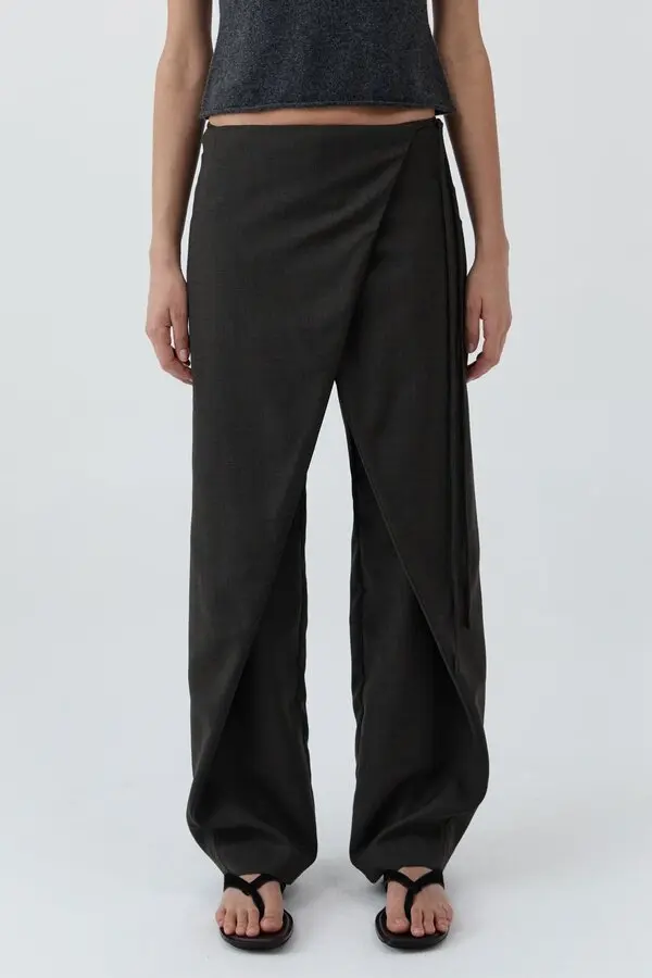 ST. AGNI Wrap Rouleau Pants