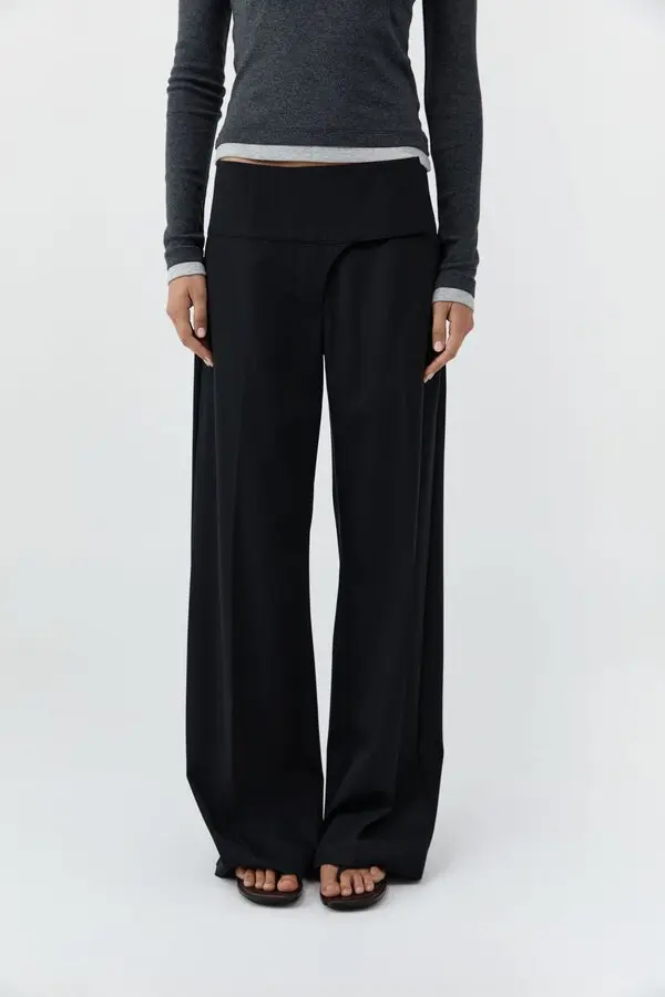 ST. AGNI Belt Detail Pants
