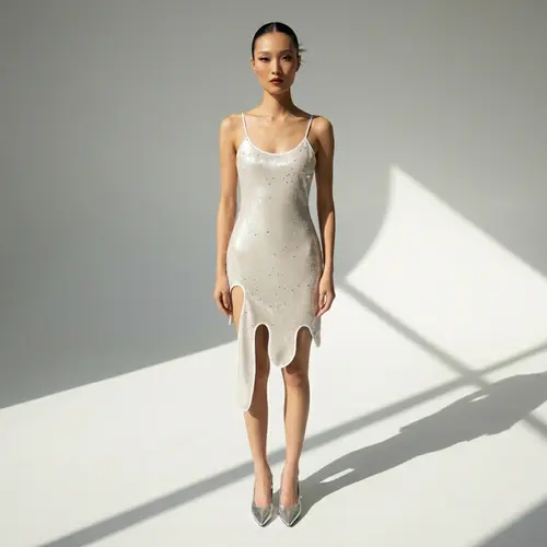 UCHÈ Sequin Wavy Dress