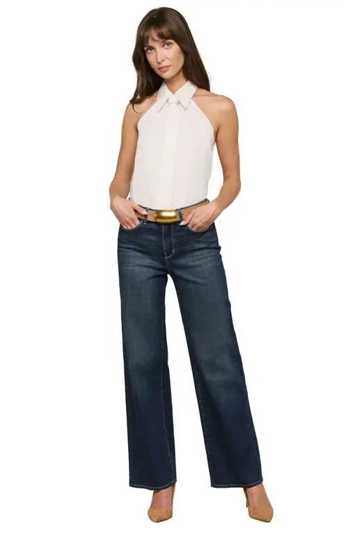 L'Agence Wren Necktie Halter Top - White