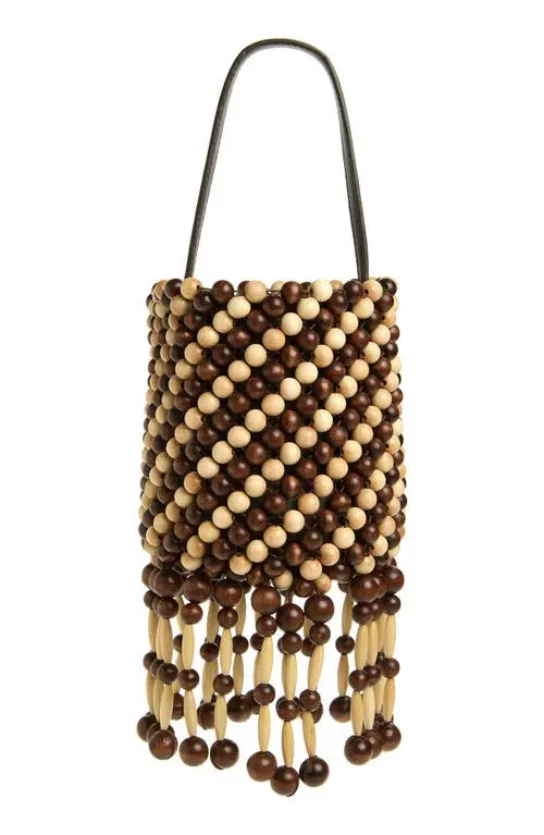 Rabanne Beaded Shoulder Bag With Fringe Detail