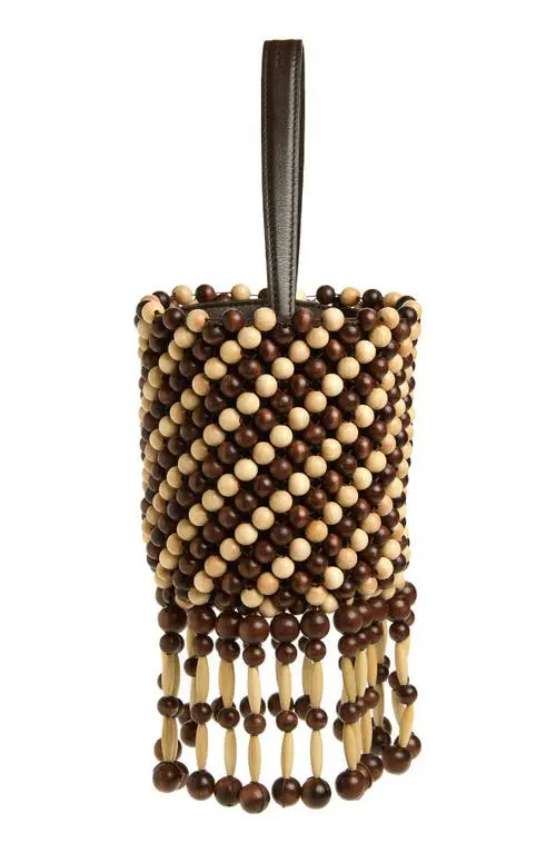 Rabanne Beaded Shoulder Bag With Fringe Detail