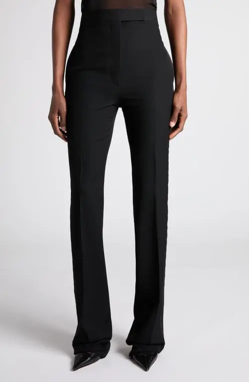 TOM FORD Wool & Mohair Tailored Pants - Black/white