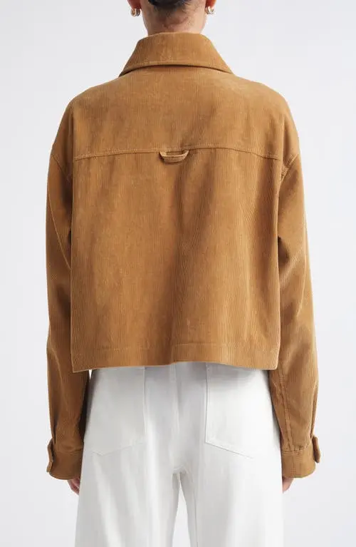Maria Mcmanus Crop A-line Organic Cotton Corduroy Jacket