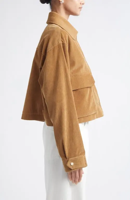 Maria Mcmanus Crop A-line Organic Cotton Corduroy Jacket