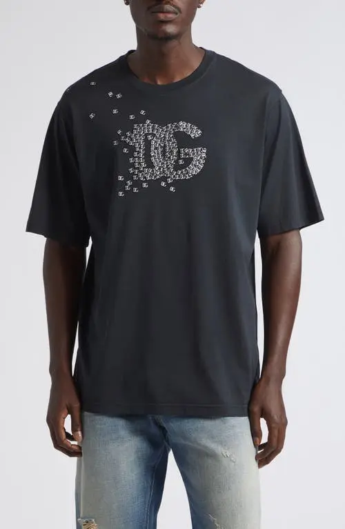 Dolce & Gabbana Logo Appliqué Cotton T-shirt
