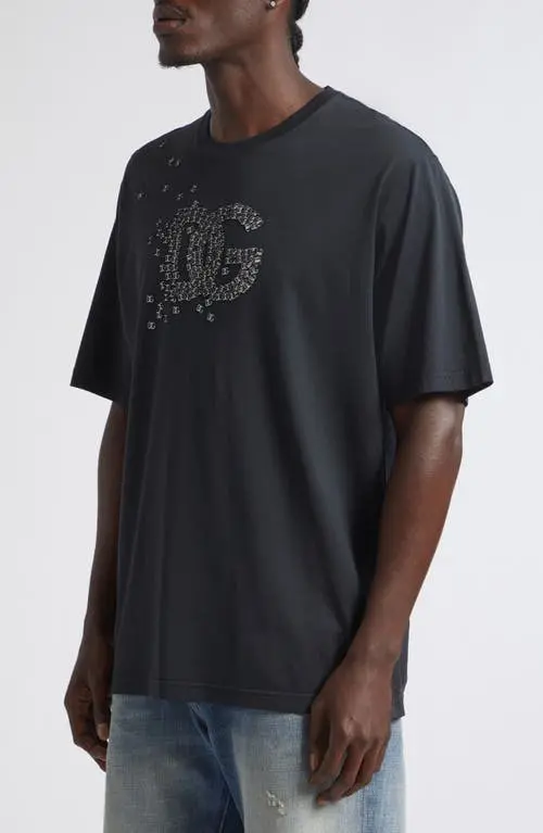 Dolce & Gabbana Logo Appliqué Cotton T-shirt