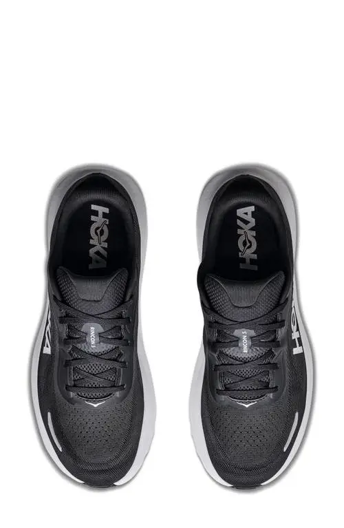 HOKA® Rincon Running Shoe - Black/white