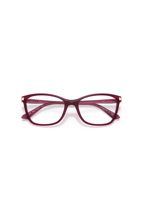 VOGUE EYEWEAR 53mm Rectangle Optical Glasses