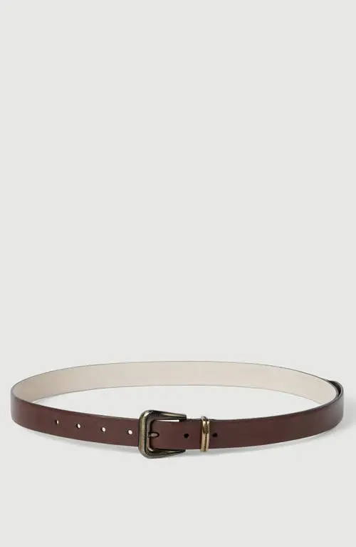 Brunello Cucinelli Cowhide Belt With Monili - Brown