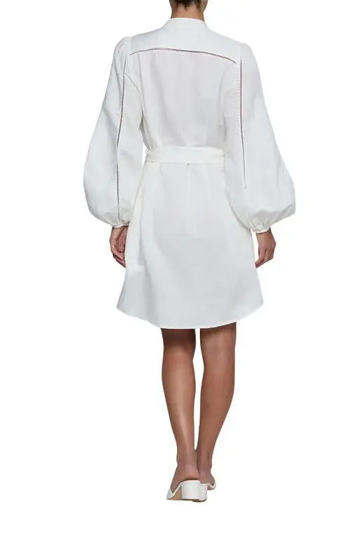 L'Agence Kiersten Belted Long Sleeve Dress