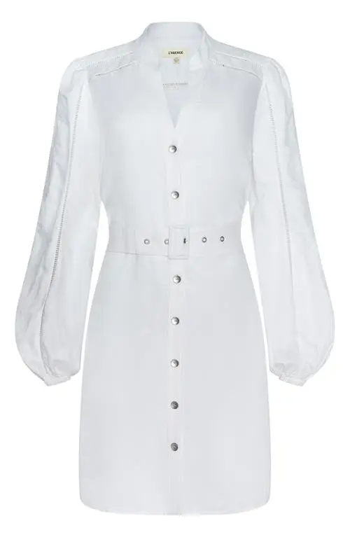 L'Agence Kiersten Belted Long Sleeve Dress