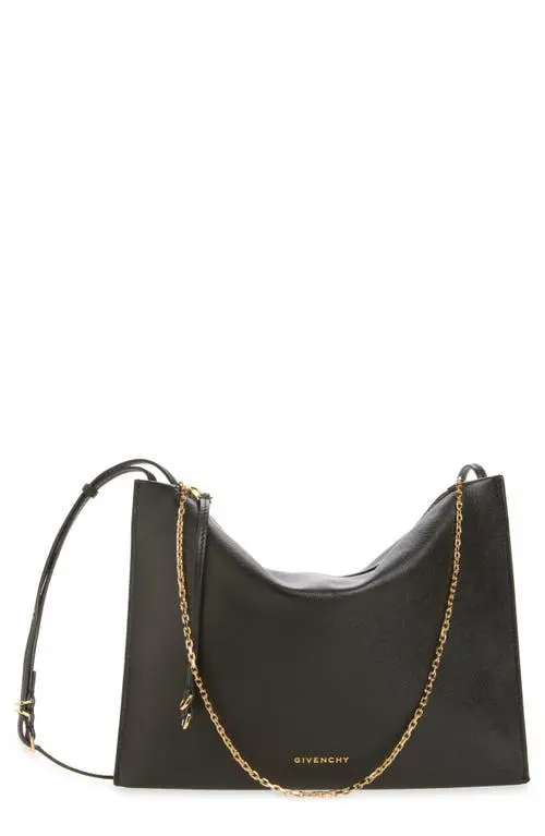 Givenchy Voyou Leather Shoulder Bag - Black