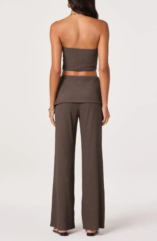 Astr The Label Kyara Tie Waist Straight Leg Pants
