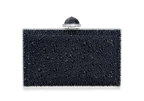 Judith Leiber Skylar Clutch - Silver Jet