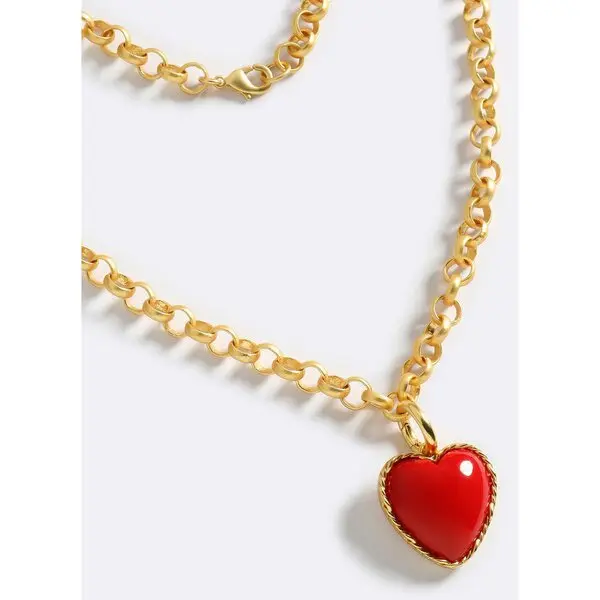 EMMA PILLS Hot Hearts Necklace - Red