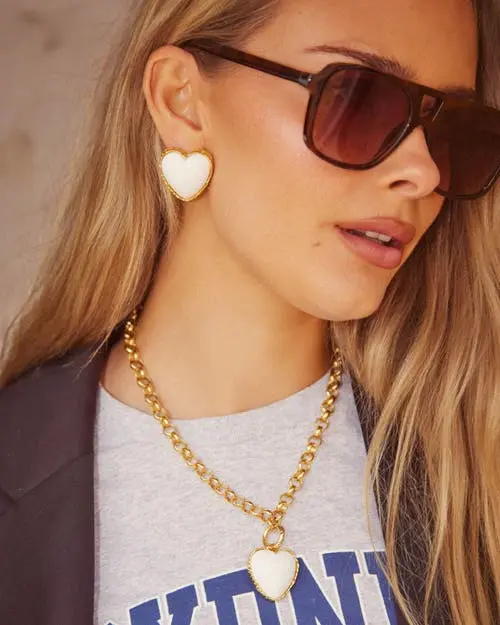EMMA PILLS Hot Hearts Necklace - Red