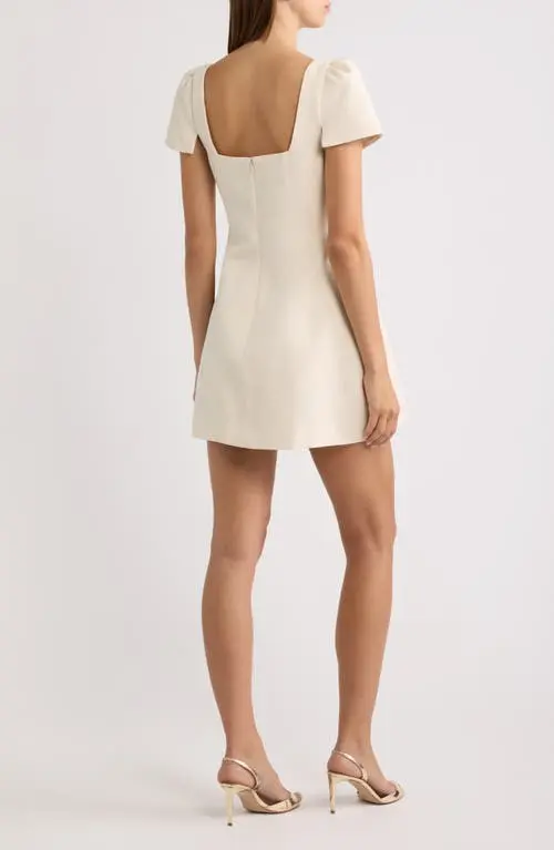 Oddmuse Square Neck Puff Sleeve Fit & Flare Minidress