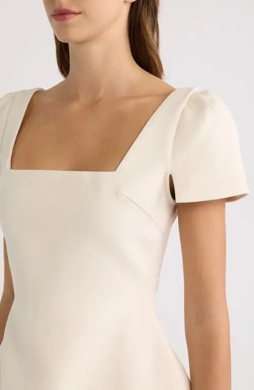 Oddmuse Square Neck Puff Sleeve Fit & Flare Minidress