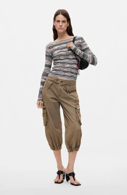 Desigual Wavy Stripe Sweatshirt