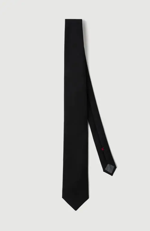 Brunello Cucinelli Virgin Wool Tie - Black