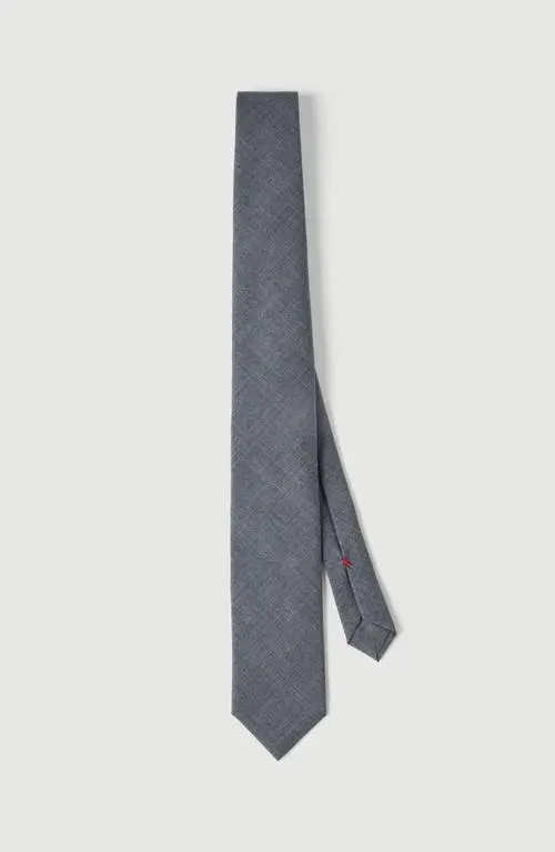 Brunello Cucinelli Virgin Wool Neck Tie - Lead