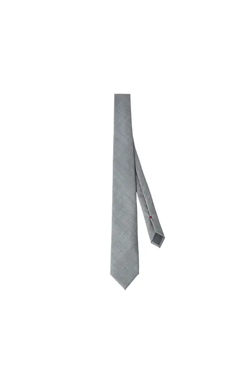 Brunello Cucinelli Virgin Wool Tie - Medium Grey
