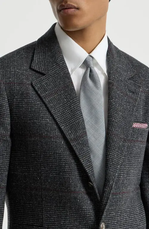 Brunello Cucinelli Virgin Wool Tie - Medium Grey