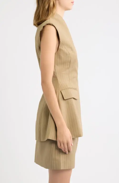 Oddmuse Pinstripe Sleeveless Blazer