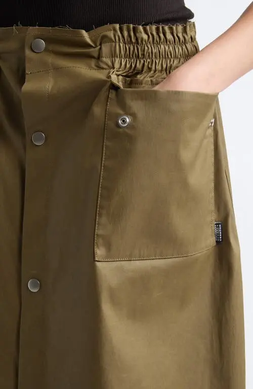 MAISON MARGIELA Stretch Cotton Cargo Midi Skirt