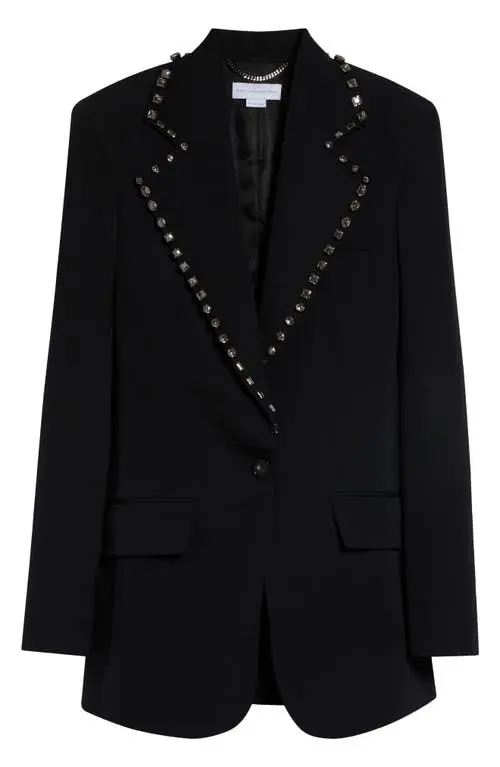 Stella McCartney Embellished Wool Blazer - Black