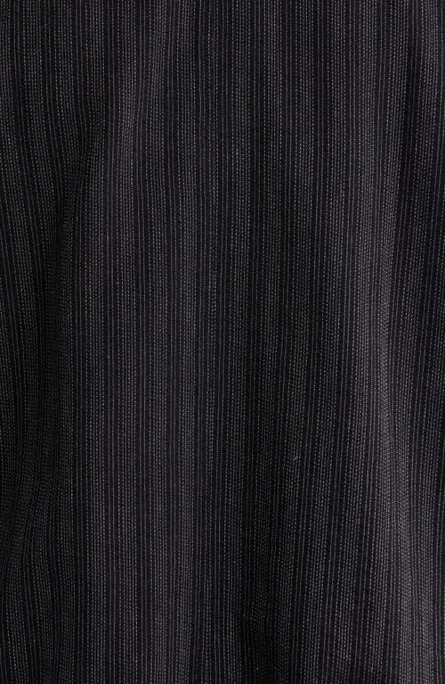 Eileen Fisher Pinstriped Stand Collar Jacket