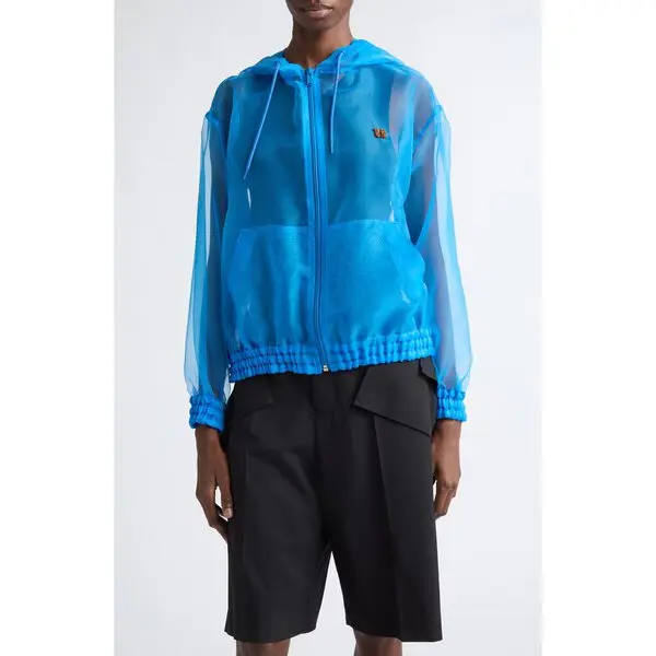 Undercover Organza Hoodie With Drawstring And Elasticated Cuffs