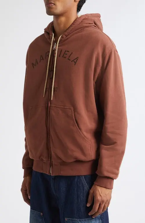 MAISON MARGIELA Logo Zip Hoodie